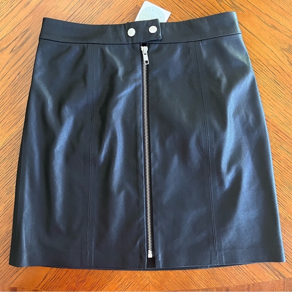 N Philanthropy Skirts Nwt Black Faux Leather Mini Skirt Poshmark